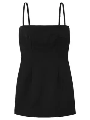 Dolce & Gabbana Wool-twill Mini Dress - Black