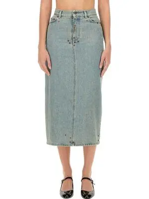 Moschino Cotton Skirt - Denim