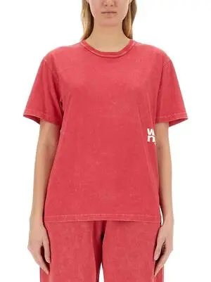 Alexander Wang T-shirt With Logo - Pink