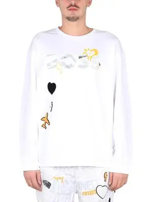 BOSS Salbo Lotus Sweatshirt - White
