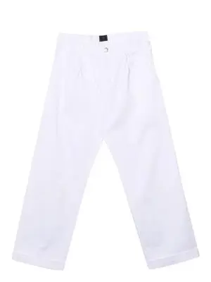 FAY Fabric Pants - White