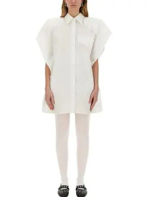 Stella McCartney Poplin Shirt Dress - White