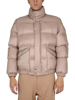 Alexander McQueen Graffiti Logo Print Down Jacket - Beige