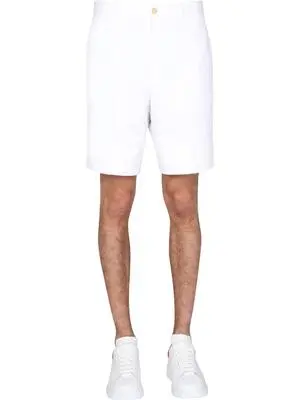 Alexander McQueen Tailored Bermuda Shorts - White