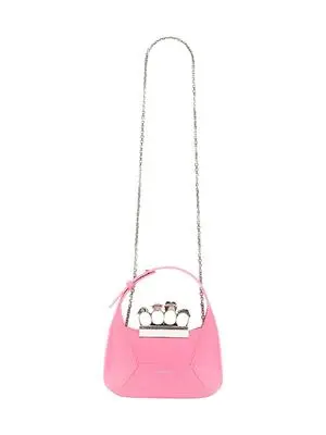 Alexander McQueen Jewelled Mini Hobo Bag - Pink