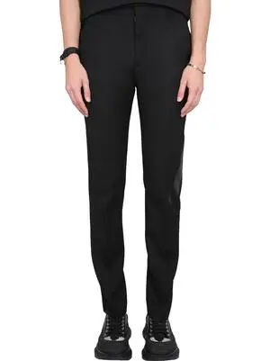 Alexander McQueen Virgin Wool Pants - Black