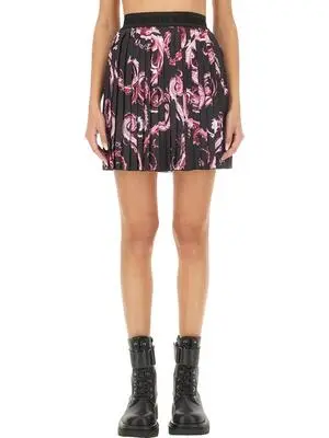 Versace Mini Pleated Skirt - Multicolour