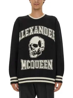 Alexander McQueen Varsity Sweater - Black