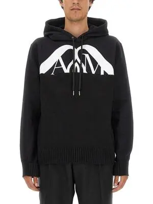 Alexander McQueen Oversized Logo Sweatshirt - Black