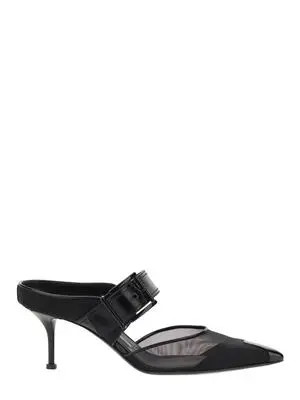Alexander McQueen Buckled Stiletto Heel Sandals - Black