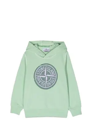 Stone Island Hooded Sweatshirt - Green