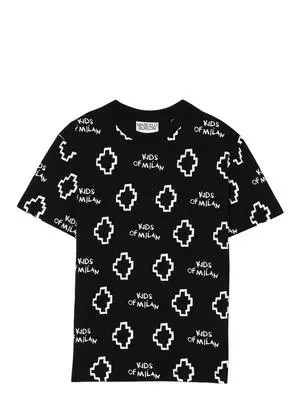 MARCELO BURLON COUNTY OF MILAN Printed T-shirt - Black