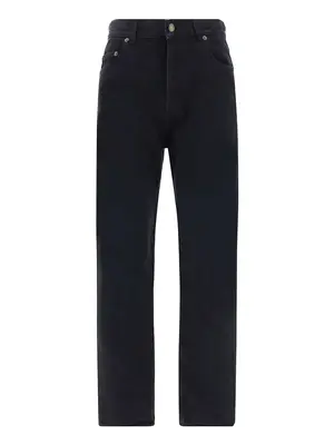 Saint Laurent Vanessa Wide Leg Jeans - Black