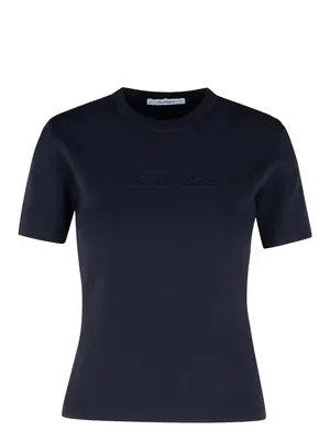 Max Mara Segale Viscose Blend T-shirt - Blue
