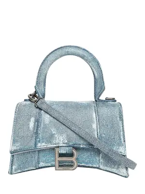 Balenciaga Hourglass Shoulder Bag - Blue