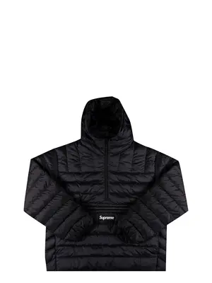 Supreme Micro Down Half Zip Hooded Pullover - Black