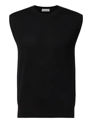 Dries Van Noten Cotton Sweater Vest - Black