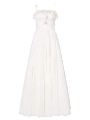Giambattista Valli Ruffled Maxi Dress - White