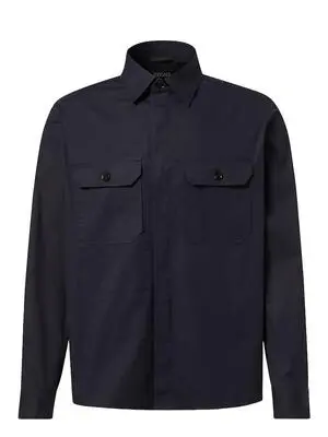 Zegna Cotton-blend Shirt - Blue