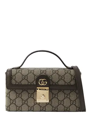 Gucci Ophidia Printed Coated-canvas Shoulder Bag - Neutrals