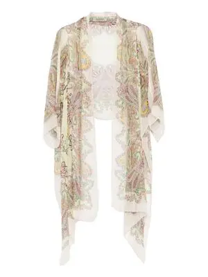ETRO Paisley-Print Silk Cape