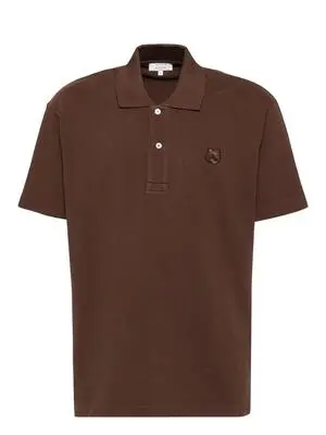 Maison Kitsuné Bold Fox Head Comfort Polo Shirt - Brown