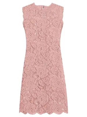 Dolce & Gabbana Laced Mini Dress - Pink
