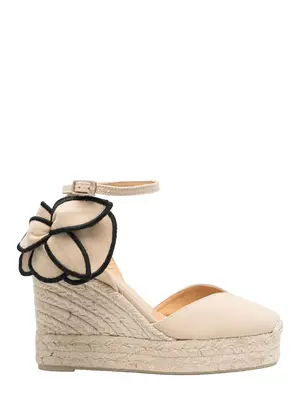 CastaÑer 105mm Coco Wedge Espadrilles - Neutrals