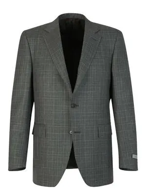 Canali Checked Blazer - Grey