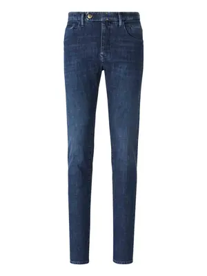 Incotex Twill Weave Straight Jeans - Blue