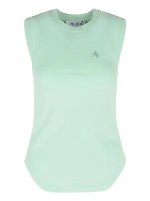 Attico Cotton Tank Top - Green