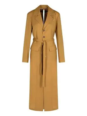 MAISON MARGIELA Wool Trench Coat - Beige