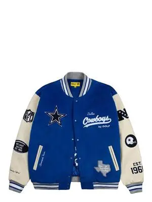 GOLF LE FLEUR X Nfl Cowboys Letterman Jacket - Royal Blue