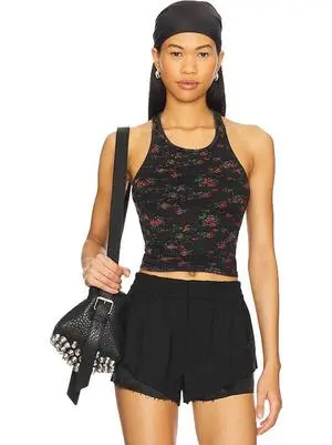 Alexander Wang Classic Racer Tank - Washed Black Multi