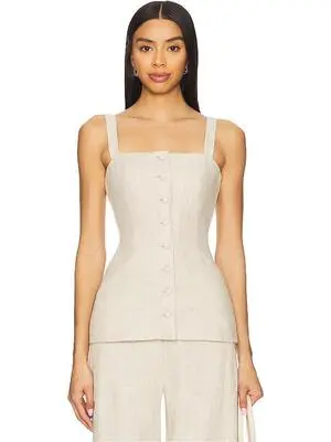 Faithfull The Brand Corbiere Vest - Beige