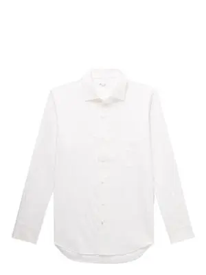 Loro Piana André Cotton-flannel Shirt - White
