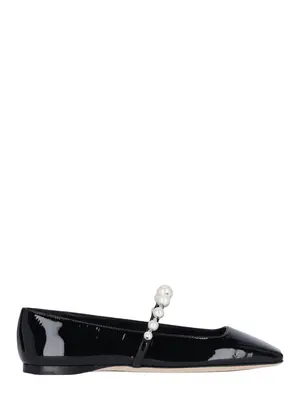 JIMMY CHOO Ade Ballerina Flats - Black