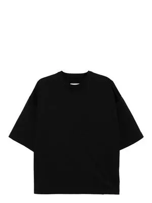 JIL SANDER Zip Detailing T-shirt - Black