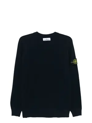 Stone Island Piqué-weave Sweatshirt - Blue