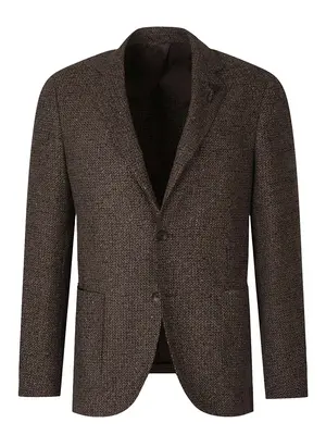 LARDINI Single-breasted Blazer - Brown