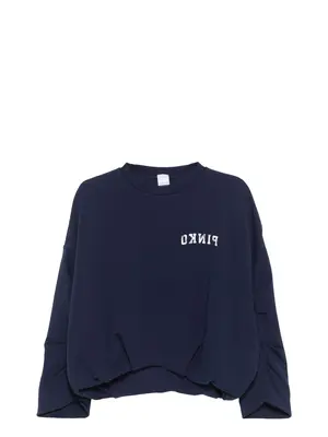 Pinko Logo-print Sweatshirt - Blue