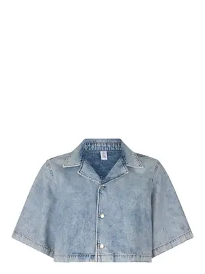 LIU JO LIU JO Cropped Denim Shirt
