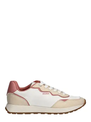 Hugo Panelled Sneakers - White