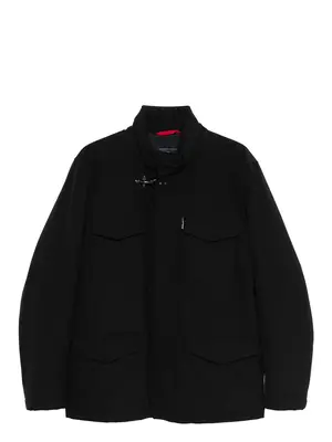 FAY Textured Jacket - Black