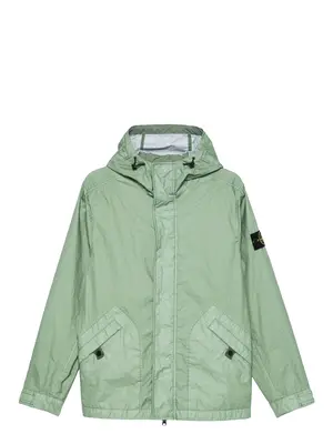 Stone Island Crinkled-finish Coat - Green