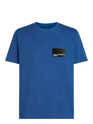 Karl Lagerfeld Box Logo T-shirt - Blue