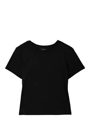 THE PARK Lia Cropped T-shirt - Black