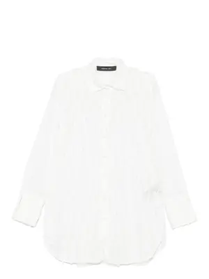 Federica Tosi Fringed Shirt - White