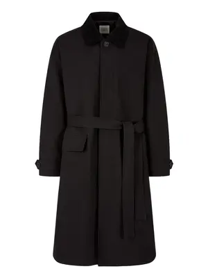STUDIO TOMBOY Belted Trench Coat - Black