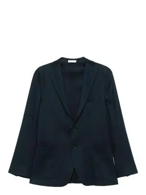 Boglioli Piqué-weave Blazer - 0780 Navy